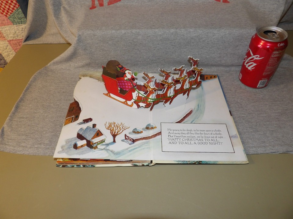 Vintage Hallmark Pop Up Book Night Before Christmas 1st Edition ...