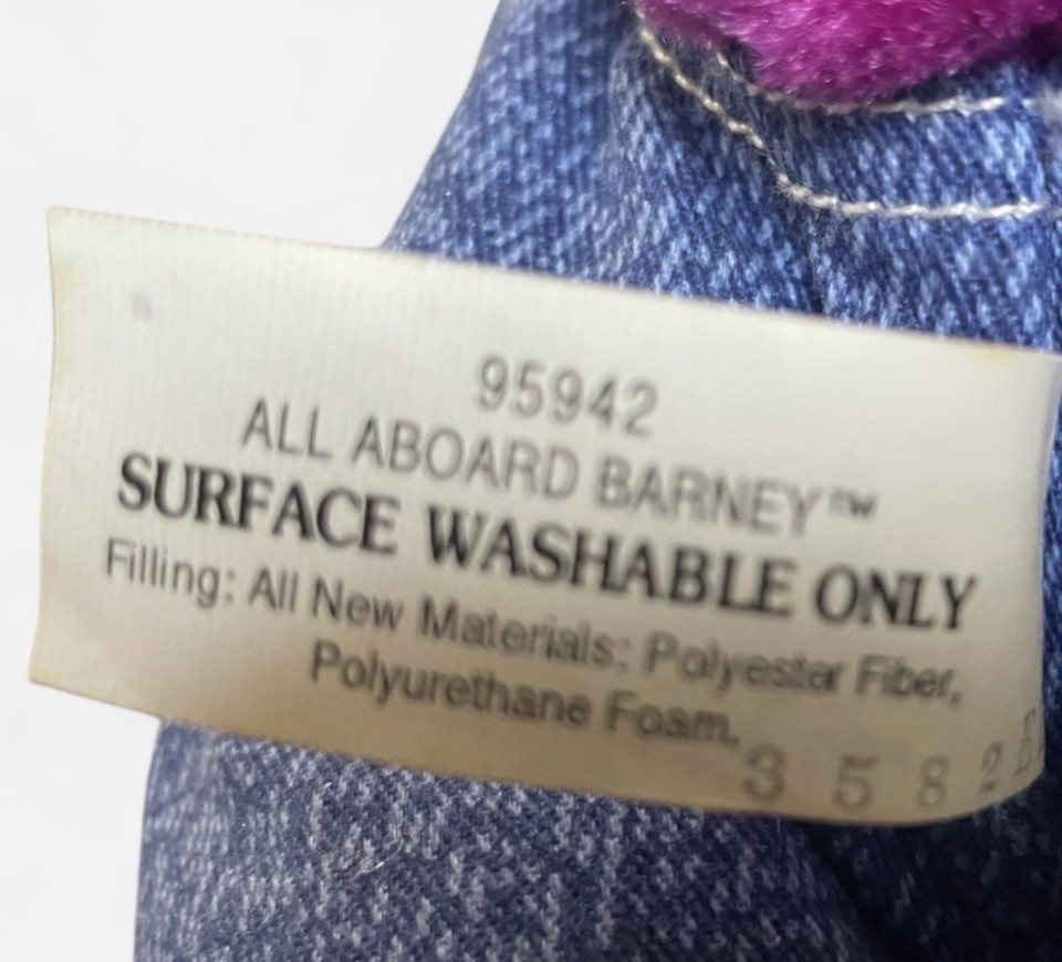 VTG 2002 Aboard Barney Dinosaur Musical Talking Moving Dancing Train ...