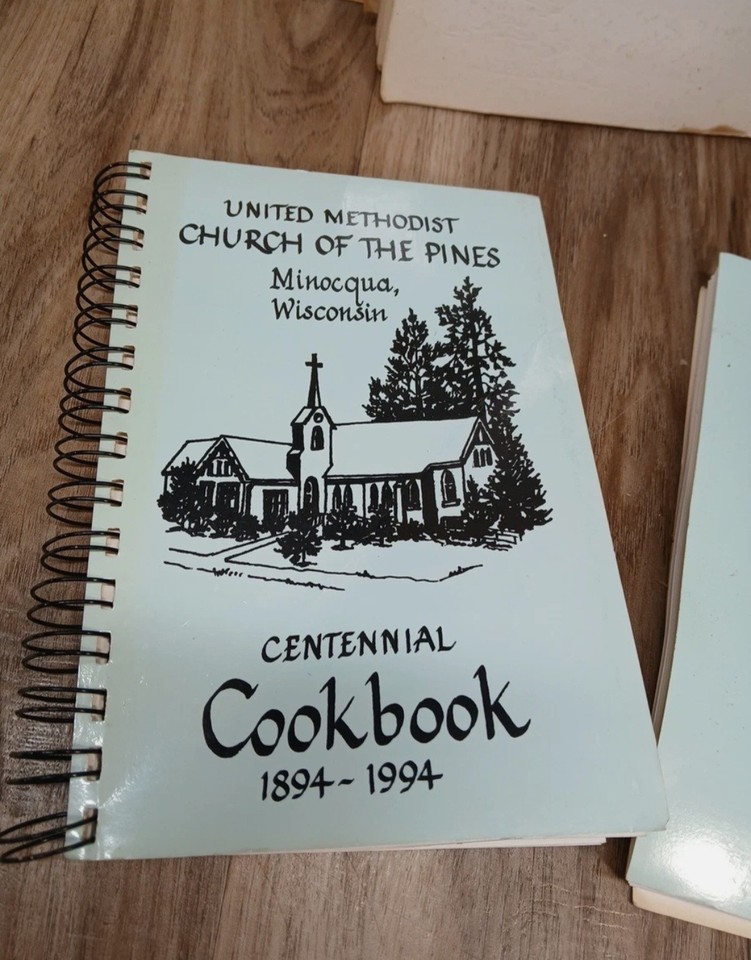 Lot Of 7 Vintage Spiral Church/school Cookbooks Midwest Midwestern ...