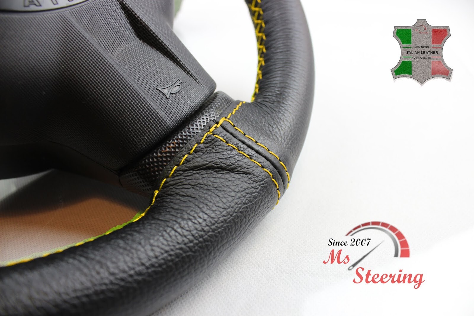 FOR LAND ROVER RANGE ROVER SPORT 14-14 BLACK LEATHER STEERING WHEEL ...