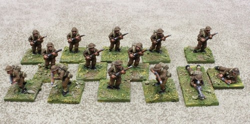 20mm WW2 metal BRITISH INFANTRY x14 Well Painted BEF France 1940 26625 ...