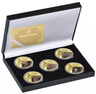 BORIS JOHNSON Gold Coin BREXIT Union Jack Parliament Prime Minister ...
