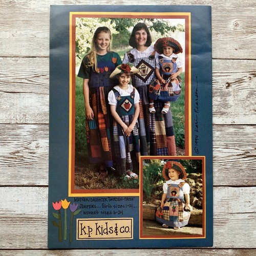 1994 Mother & Daughter Garden Patchwork Jumper Patterns by KP Kids & Co ...