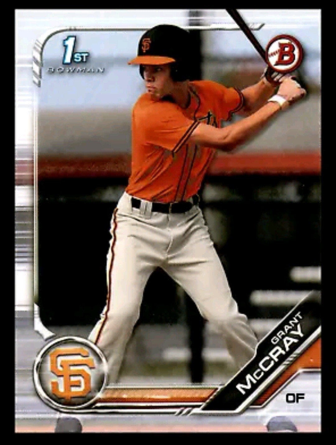 2019 1st Bowman Draft Grant McCray San Francisco Giants #BD-4 Rookie | eBay