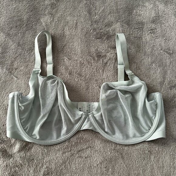 CUUP The Plunge Sheer Underwire Unlined Bra Women's s… - Gem