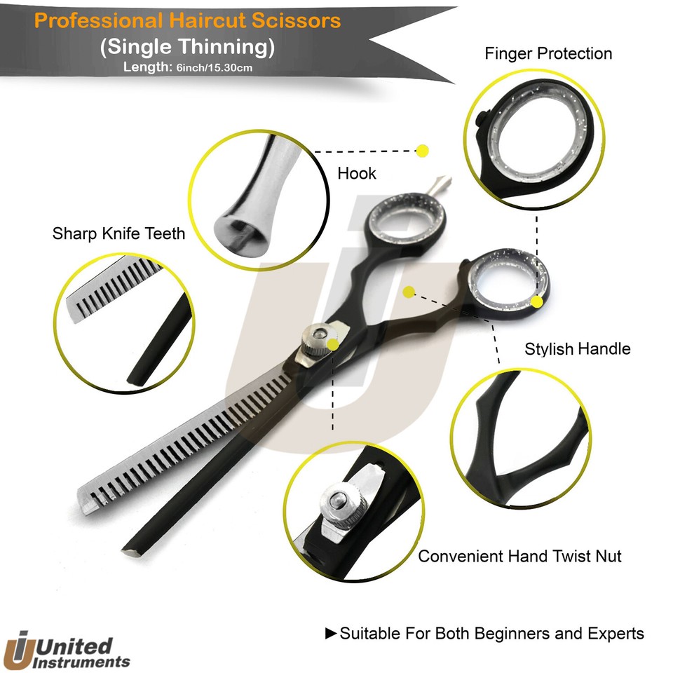 Professional Hairdressing Scissors Kit Thinning Shears Barber Shaving ...