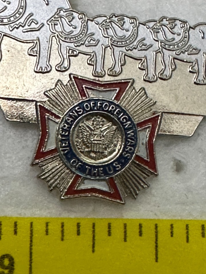 Vintage Veterans of Foreign Wars (VFW) Bulldogs Lapel Tack Pin Badge ...