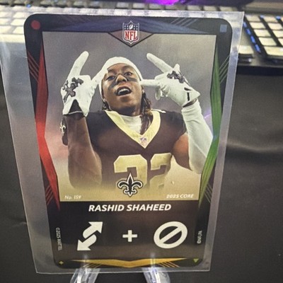 2025 Uno NFL Elite Core Wild Card Foil Rashid Shaheed New Orleans ...