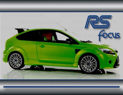 FORD FOCUS RS #M1333 SIGN 16 X 11.7" GARAGE ALUMINIUM METAL CAR GIFT ...