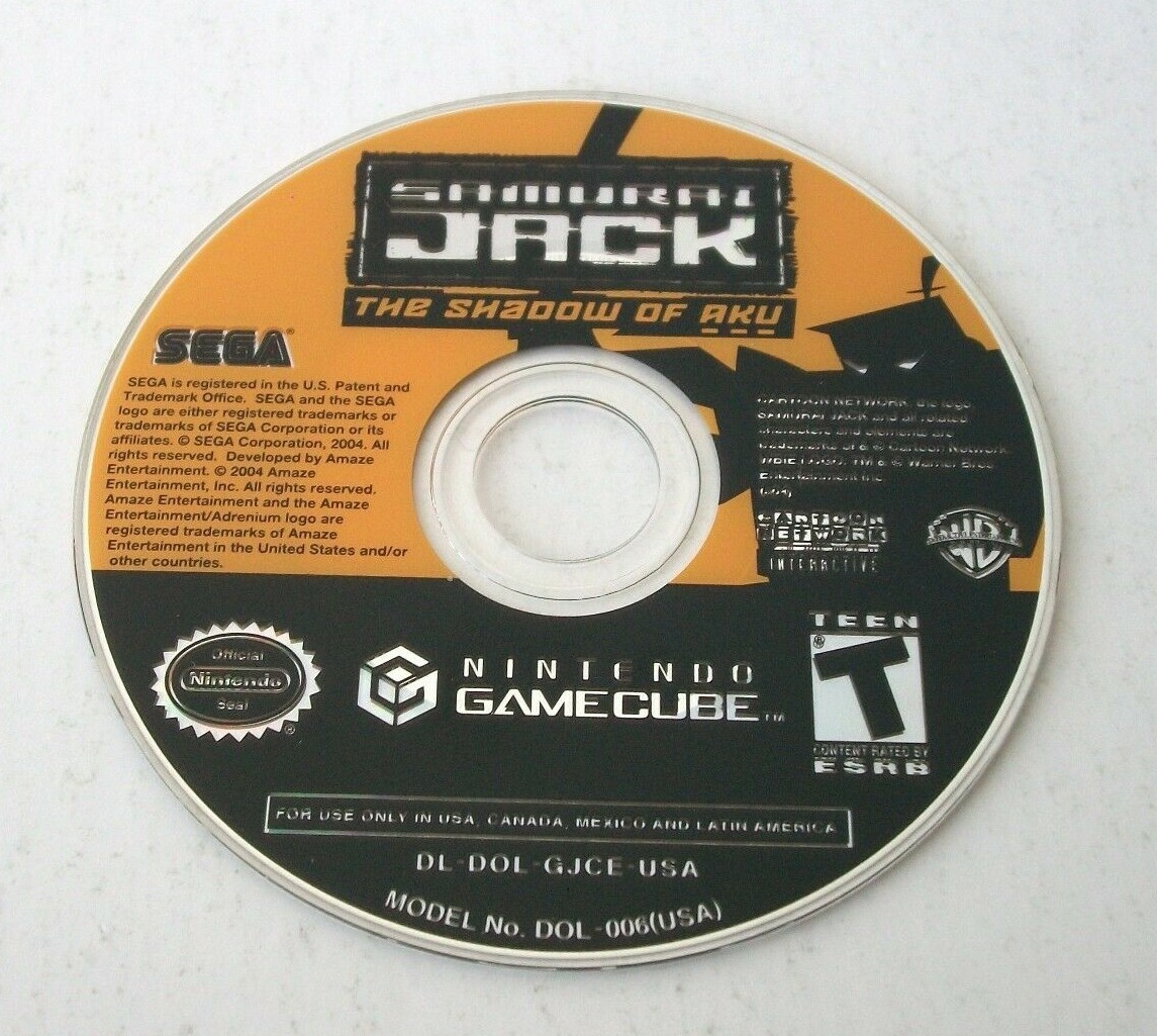 Samurai Jack The Shadow of Aku Nintendo GameCube Game Disc Only Cartoon ...