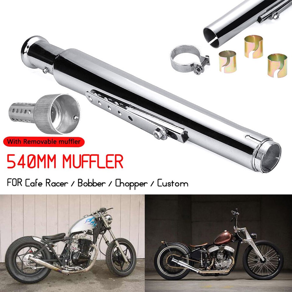 Chrome Motorcycle Cocktail Shaker Bell End Exhaust Muffler Pipe with ...
