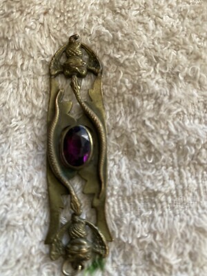 Antique Double Snakes Amethyst Pendant | eBay