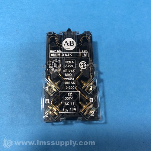 Allen Bradley 800M-XA4K Series A Contact Block 22mm FNIP | eBay