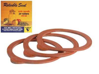 Jar Seals/Rings *Natural Red Rubber* (Wide Mouth) for Latch/Wire Lids ...