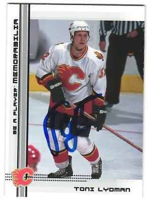 Toni Lydman Autographed 2000 Be a Player Memorabilia Card #488 Calgary ...