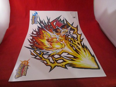 Pokemon Sun / Moon Nintendo 3DS Promotional Display Promo Poster ...