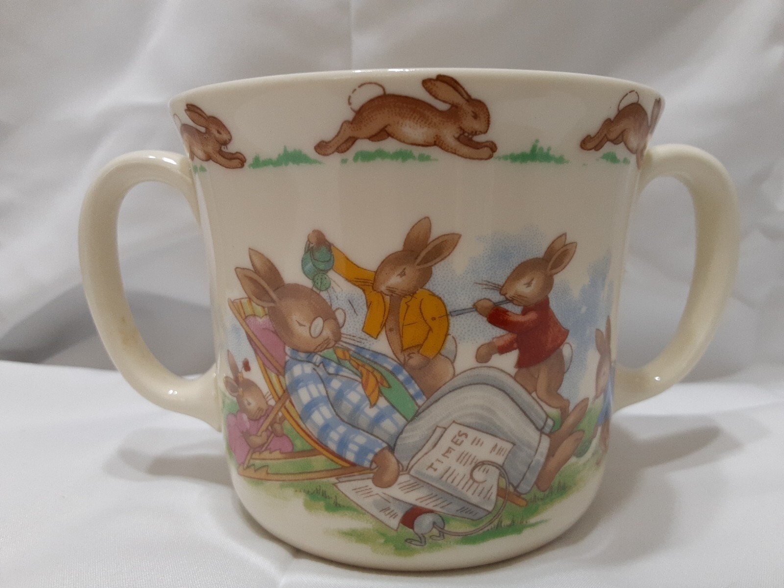 ~Royal Doulton~ Bunnykins ~ Sleeping Father ~ 2 Handled ~ Hug-A-Mug ~ W/ Box | eBay