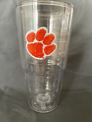 TERVIS TUMBLER 24 oz. CLEMSON University Logo Beach, Boat, pool ...