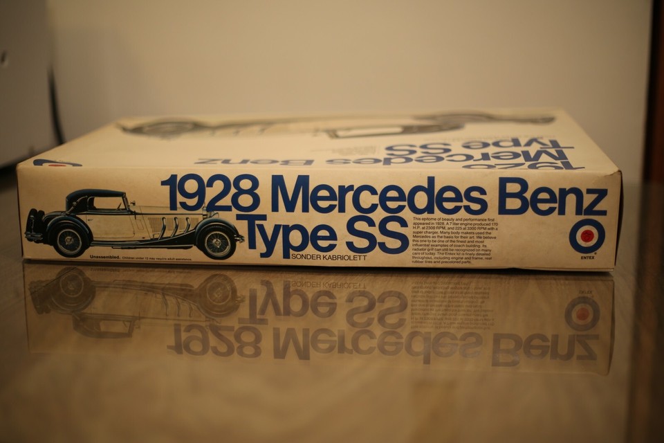 1928 Mercedes Benz Sonder Kabriolett Entex N. 9031 XL Unbuilt Model Car ...