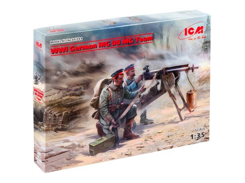 British Machine Gun Crew with Vickers MG 1/35 Scale Plastic Model Kit ...