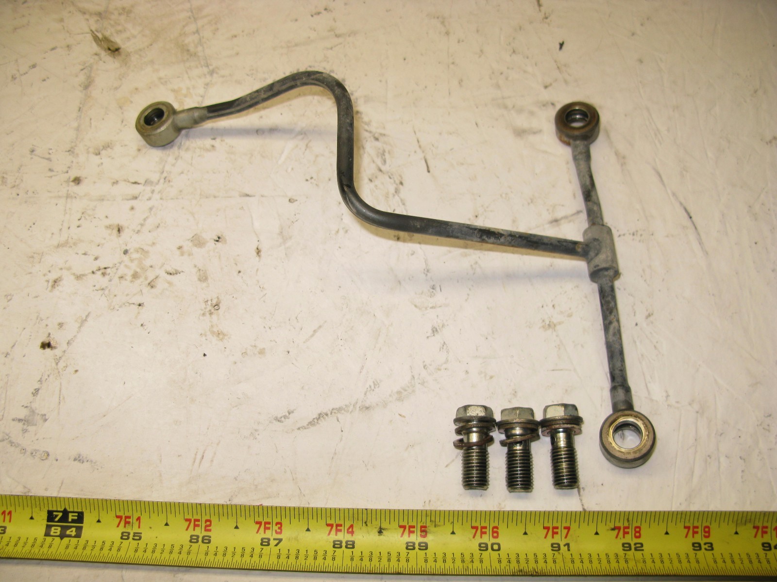 1990 Kawasaki Bayou KLF 300B ATV Good Used Oil Pipe Supply Line and ...