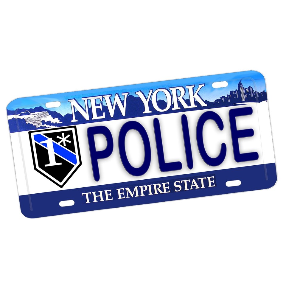 New York Law Enforcement Ranks Titles Assortment Aluminum Novelty ...