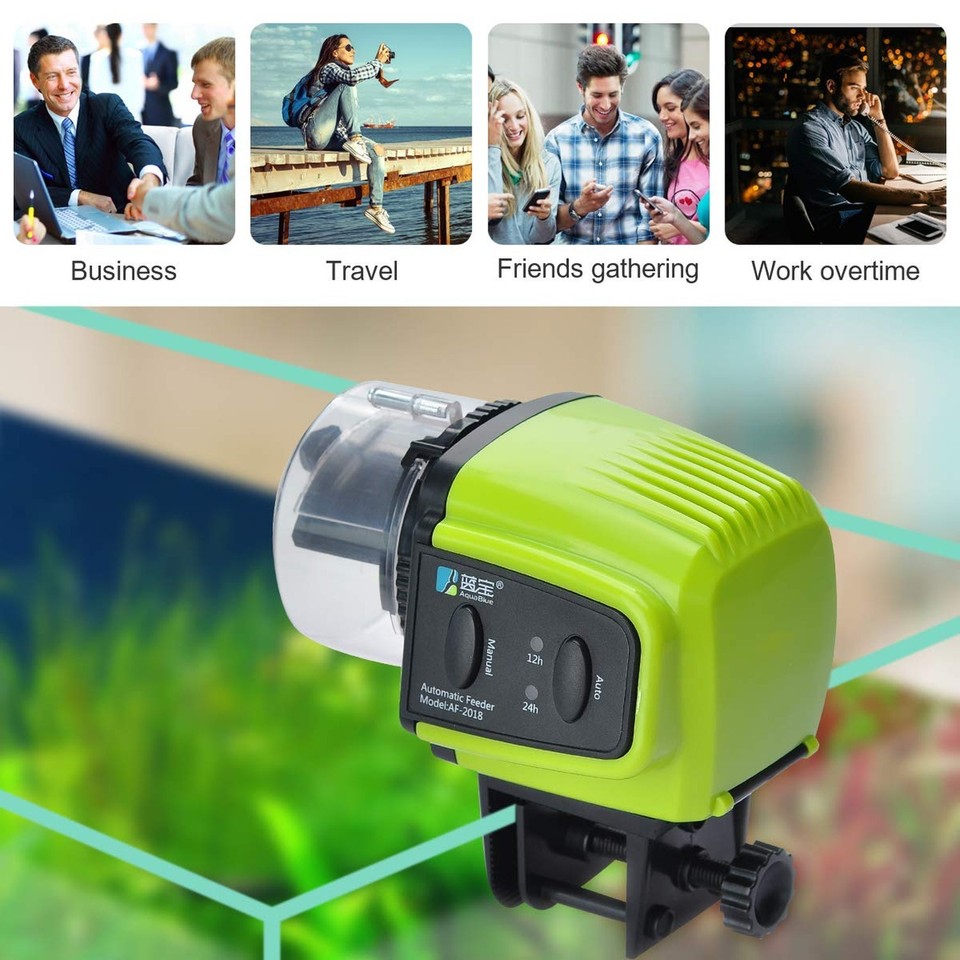 Automatic Fish Feeder, Lychee Fish Feeder Fish Food Vacation Feeder ...