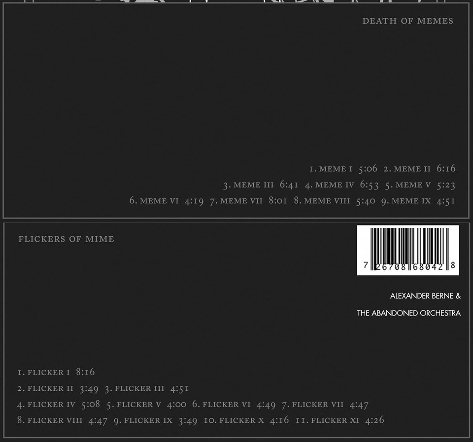ALEXANDER BERNE Flickers of Mime / Death of Memes (CD) (US IMPORT ...