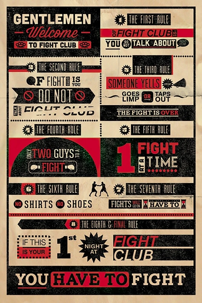 Fight Club Poster Quotes
