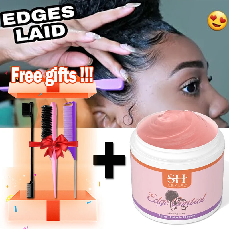 Edge Control Gel African Black Castor Extra Hold Braid,Twist Gel,Tames ...