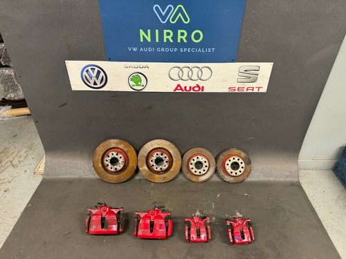 SKODA OCTAVIA VRS RED BRAKE CALIPER CONVERSION KIT WITH CARRIERS 2013 ...