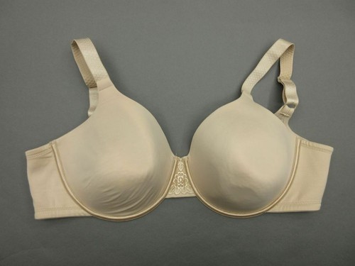 40DD VANITY FAIR BEIGE UNDERWIRE PADDED BACK CLOSURE FULL COVERAGE BRA ...
