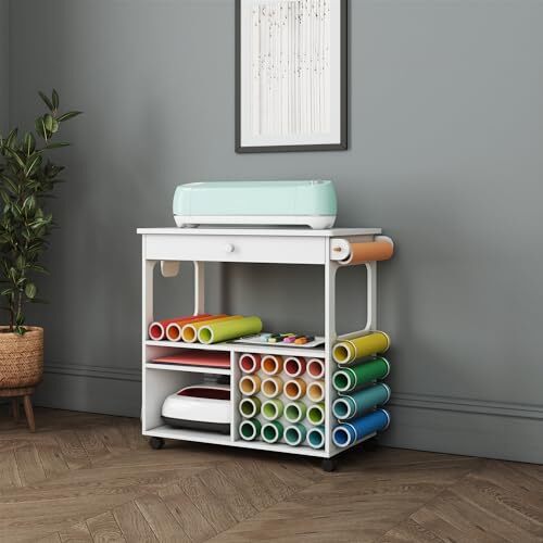 Craft Cart, Ultimate Organization & Storage Table for Cricut/Silhouette ...