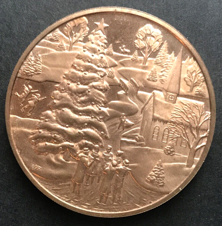 1971 Christmas Series Holiday Scenes Token Franklin Mint | eBay