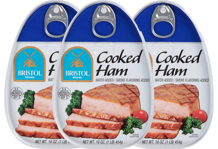 3 cans of Bristol Fully Cooked Canned Ham. 16 oz.Each - Fresh ...