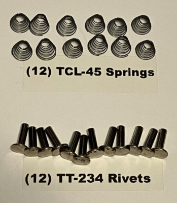 Coil Spring & Rivet For Lionel pick ups 12 One dozen TCL 45 Spring TT ...