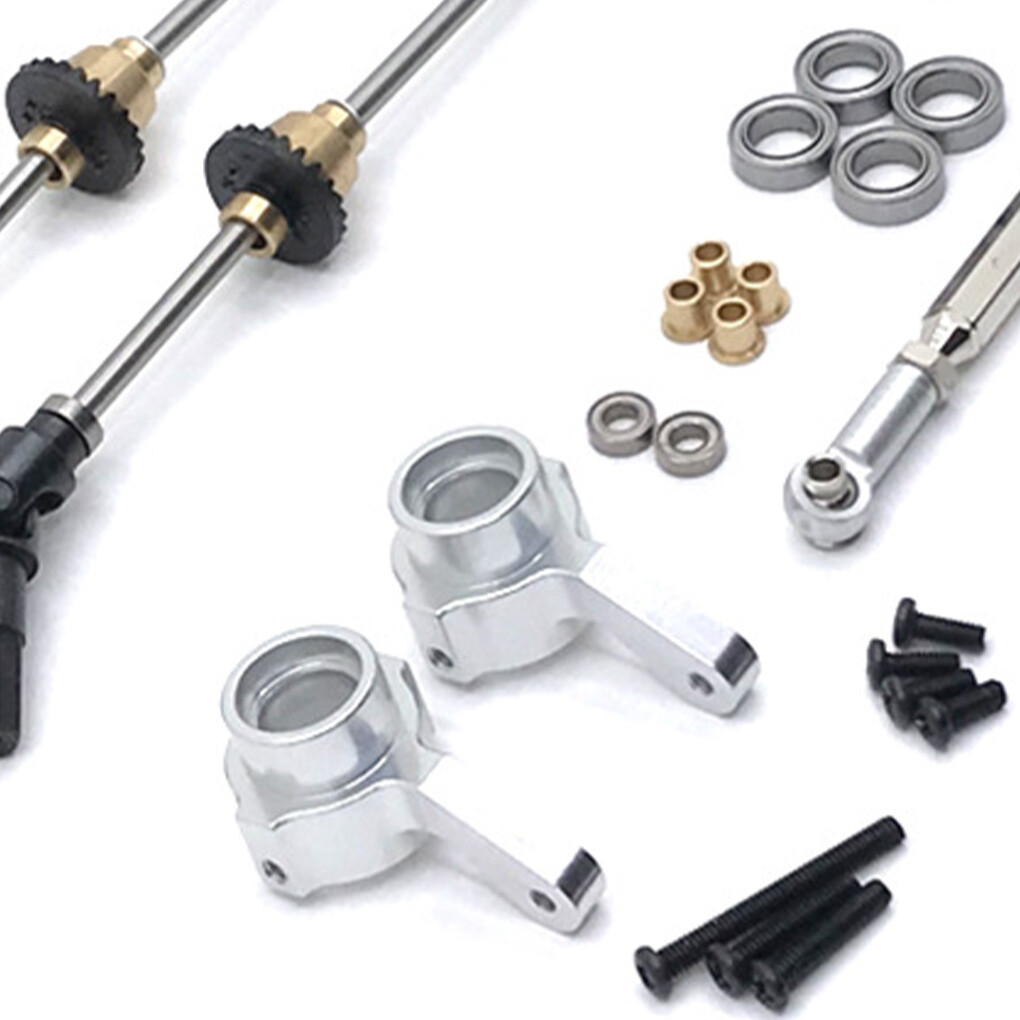 CNC Machined Front Rear Portal Axle DIY Kit For 1/12 MN D90 OFF-Road RC ...