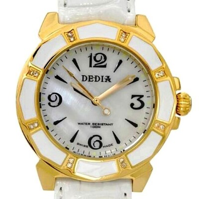 DEDIA Lily L Women's Diamond/Mother of Pearl Brand New Swiss Watch-2 ...