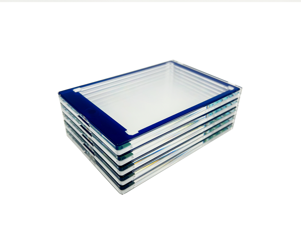 CF Magnetic Card Holder One Touch Case BLUE BORDER - 35PT-260PT Sizes ...