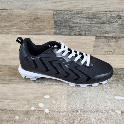 Rawlings Savage Mens Shoes 8.5 D Black White Lace-Up Baseball Cleats ...
