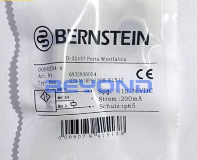 1PC NEW FOR Bernstein Proximity switch sensor KIN-M18PS/008-KLS12 / | eBay