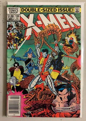 Uncanny X-Men #166 Newsstand Marvel (8.0 VF) 1st appearance of Lockheed ...