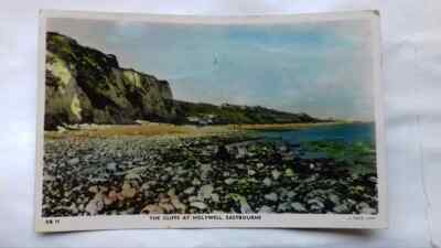 Real Photograph (RP) postcard,vintage,Eastbourne,1950,Hollywell,posted ...