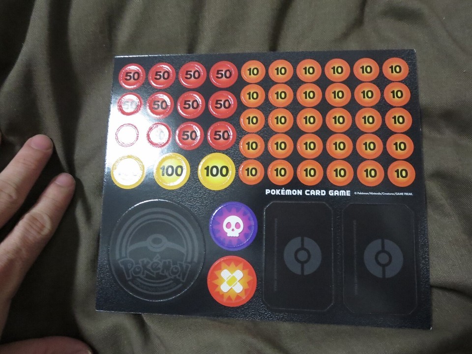 Pokemon card Damage counter thick paper 1 sheet Japanese | eBay