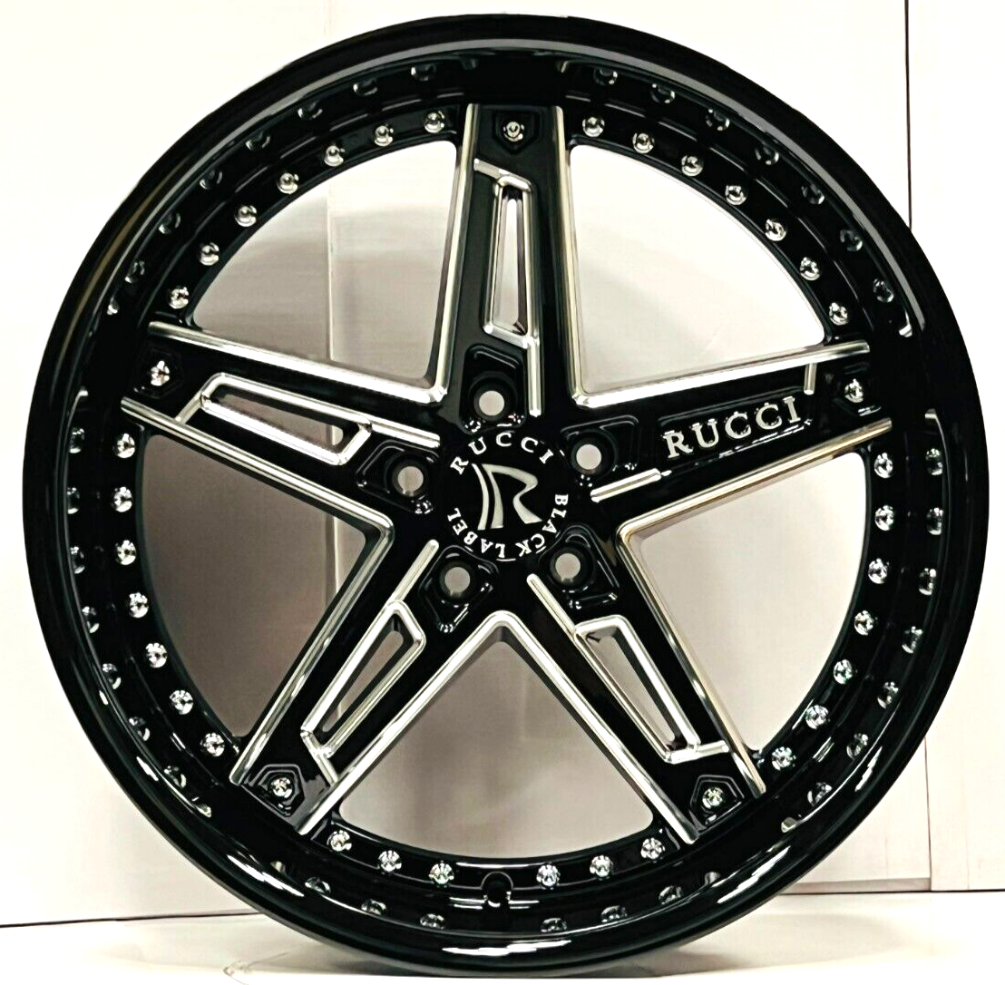 20X10 RUCCI BLACK LABEL BOLT PATTERN 5X112 MERCEDES/AUDI/VOLKSWAGEN ...