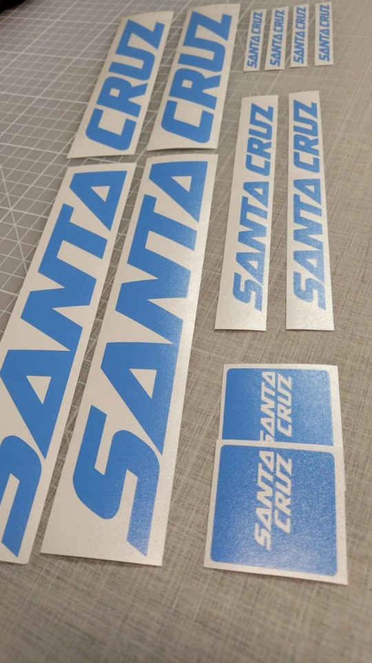 Custom Santa Cruz Decals Stickers. Bike Frame MTB Road Gravel. Lots of ...
