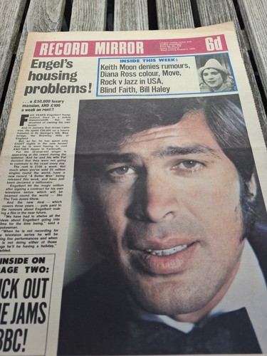 RECORD MIRROR Magazine 2 AUGUST 1969 Englebert The Who Fairport Move ...