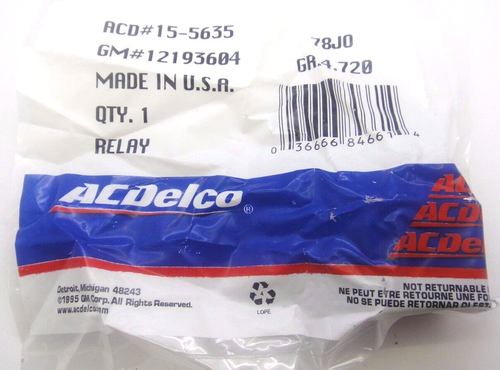 NEW GENUINE/ OEM 15-5635 12193604 155635 8121936040 RY280 1R1085 19307 ...