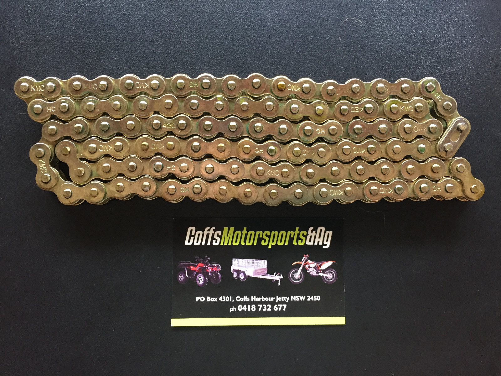 428 Pitch Gold Quad Bike ATV Chain 100 Links suit Kawasaki KFX90 KFX 90 ...