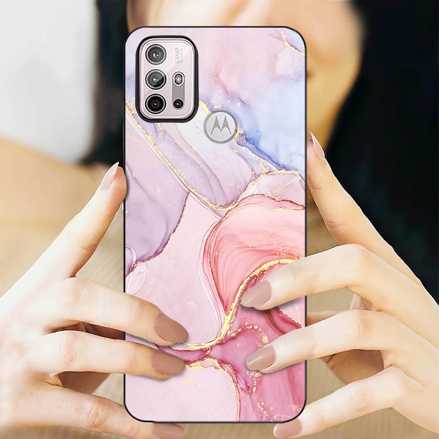 Marble Printed Phone Case For Motorola Moto G62 E20 E13 G53 Silicone ...